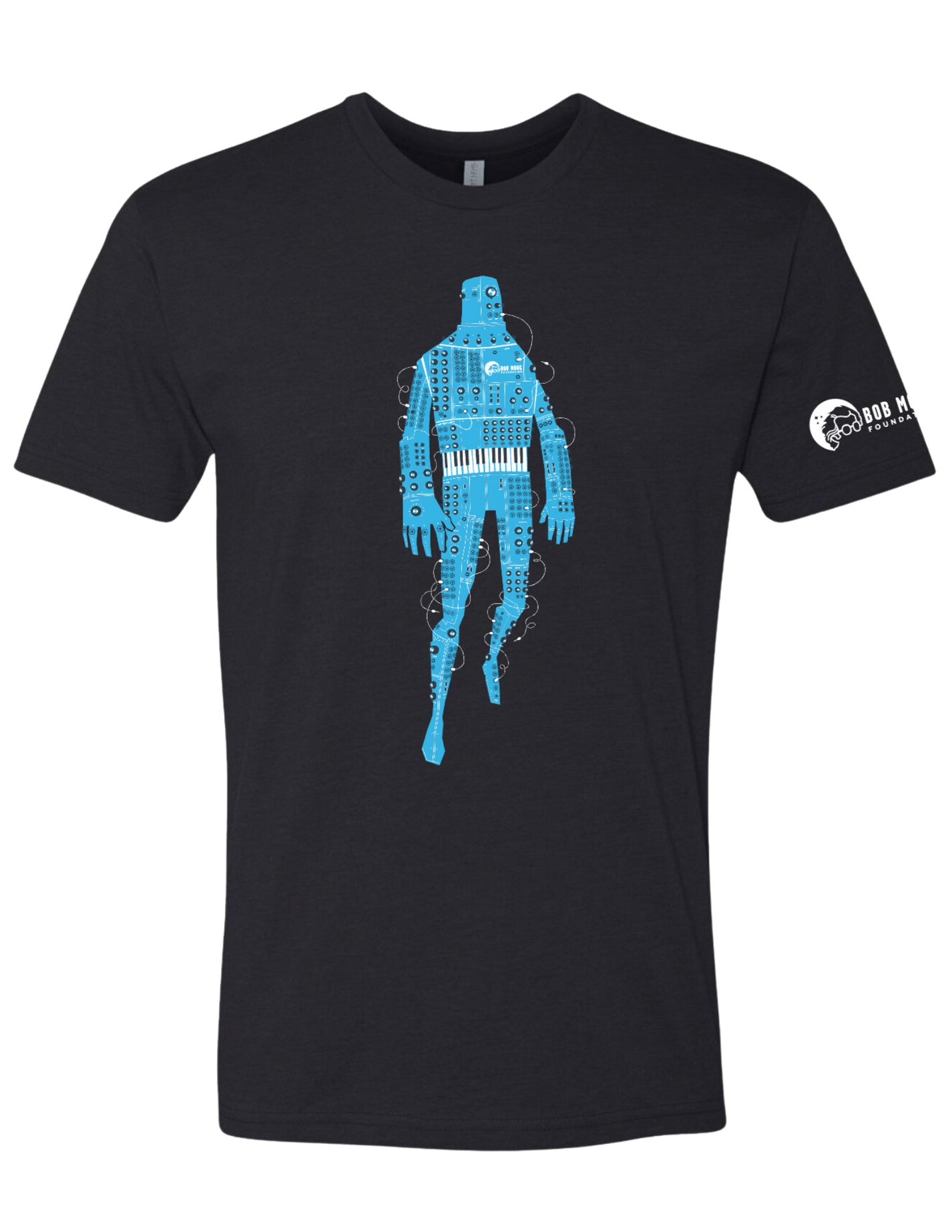 T-shirt: Robot - Black - Unisex – Bob Moog Foundation